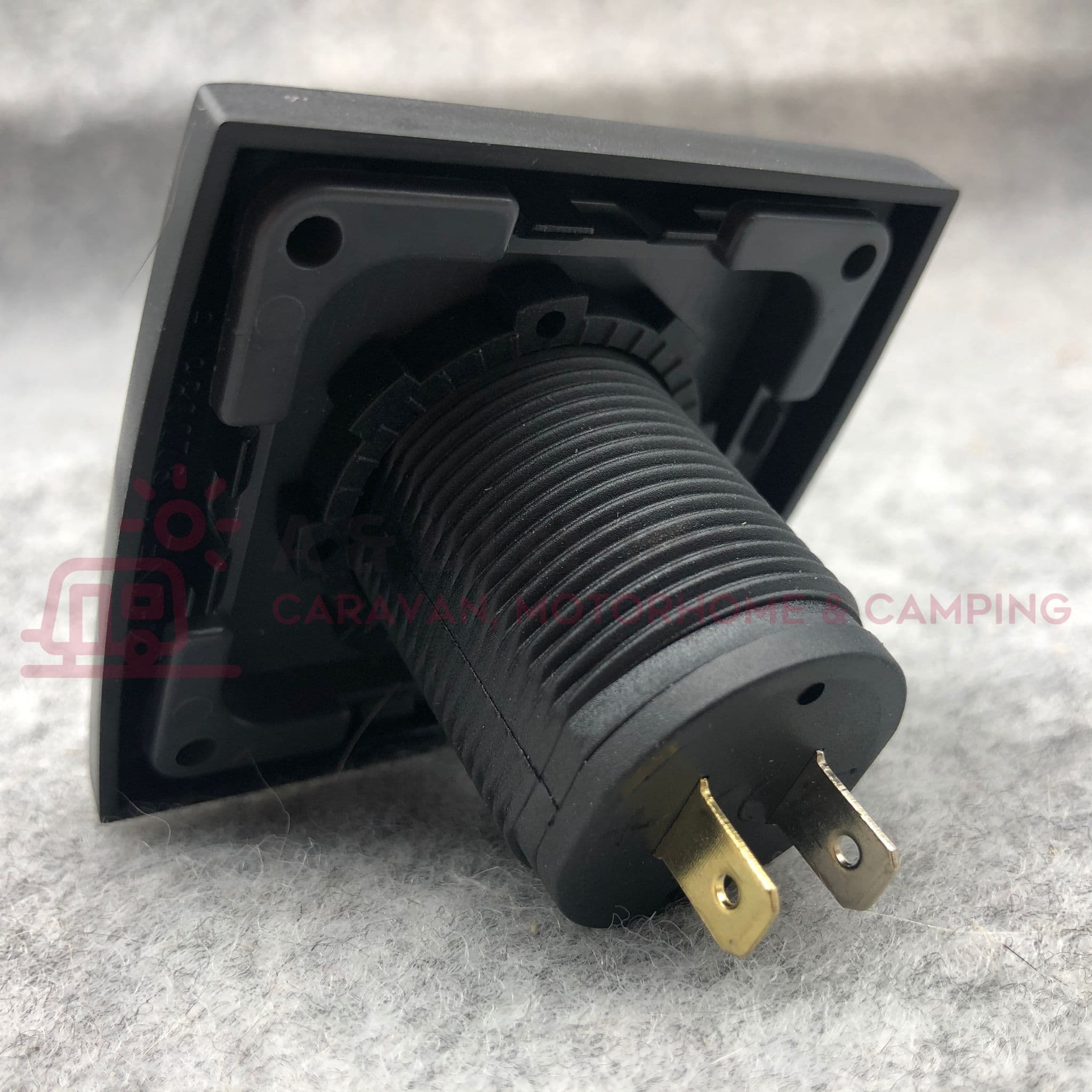 CBE C-Line Twin USB Socket & Faceplate - CS Black Range